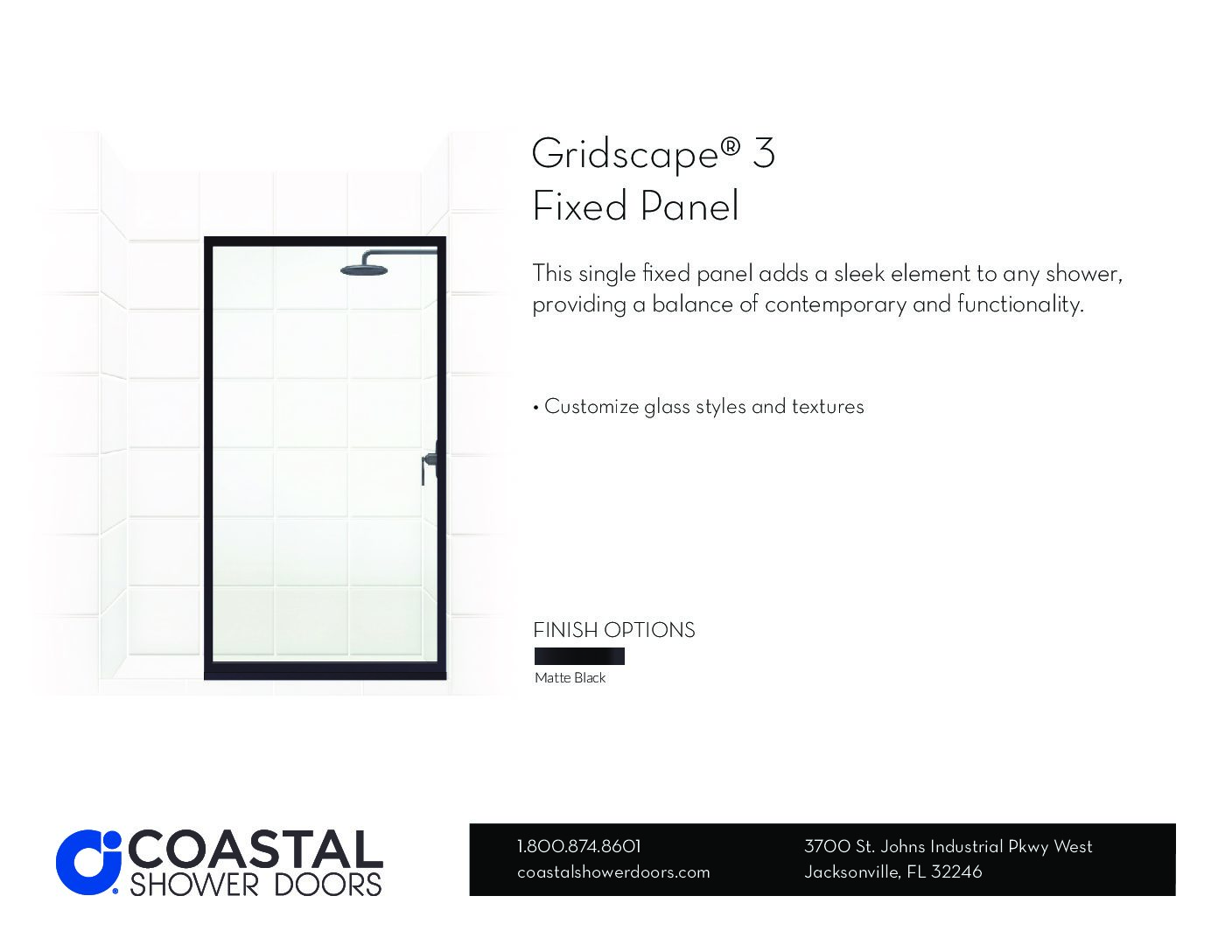 Brochures | Coastal Shower Doors
